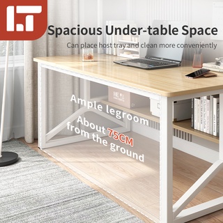 Study Table With Book Shelf Computer Table Meja Komputer Student ...