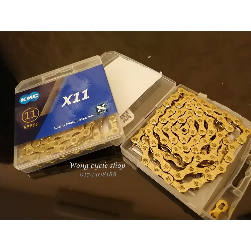 Kmc Rantai Emas Basikal Gear x10 x11 x12 MTB/ROAD Bike 100% Original ...