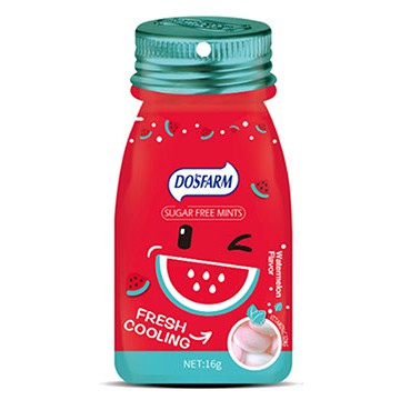 [Thai] Halal DOSFARM Sugar Free Mints Watermelon Peach Lemon Tangerine ...