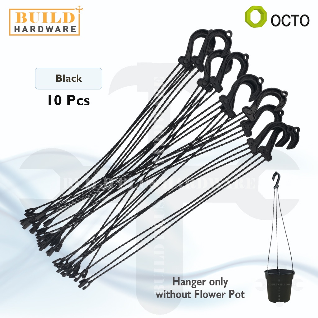 [Wholesale] OCTO 10pcs Flower Pot Hanger L.50cm Plastic Plants Hanging ...