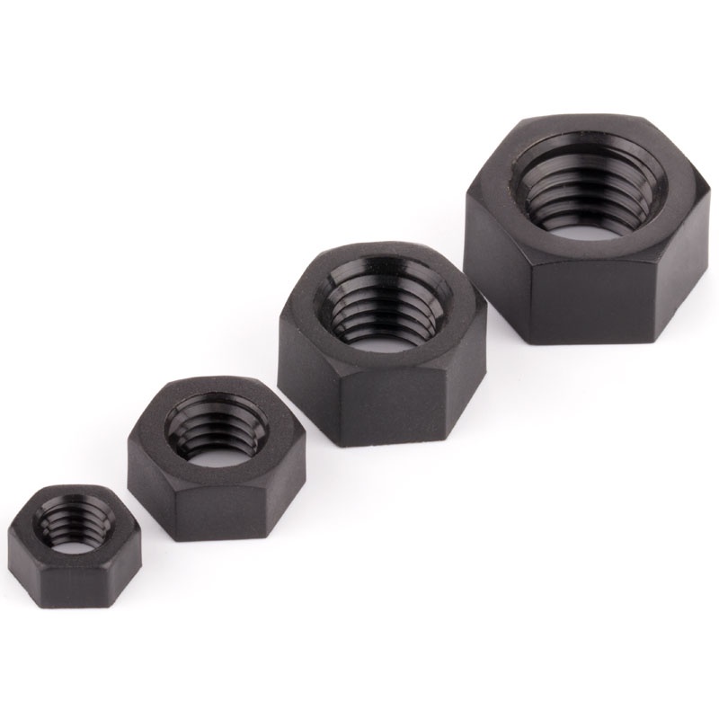 25pcs Black Nylon Plastic Insulation Metric Thread Hex Hexagonal Nut M2 M2.5 M3 M4 M5 M6 M8 M10 ...