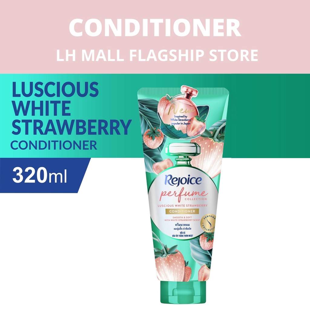 REJOICE CONDITIONER 320ML LUSCIOUS WHITE STRAWBERRY | Shopee Malaysia