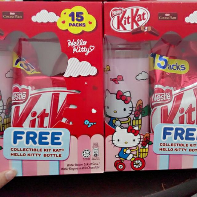 Kit Kat wafer free hello kitty bottle | Shopee Malaysia
