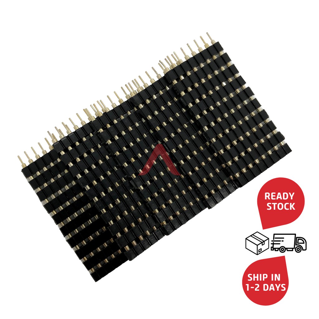 Connector: Straight Pin Header, Single Row 8 Pin | Shopee Malaysia