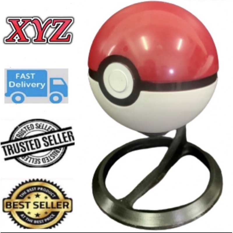 Pokemon Pokeball with Levitating Stand + FREE MYSTERY TOY (100% Ready ...