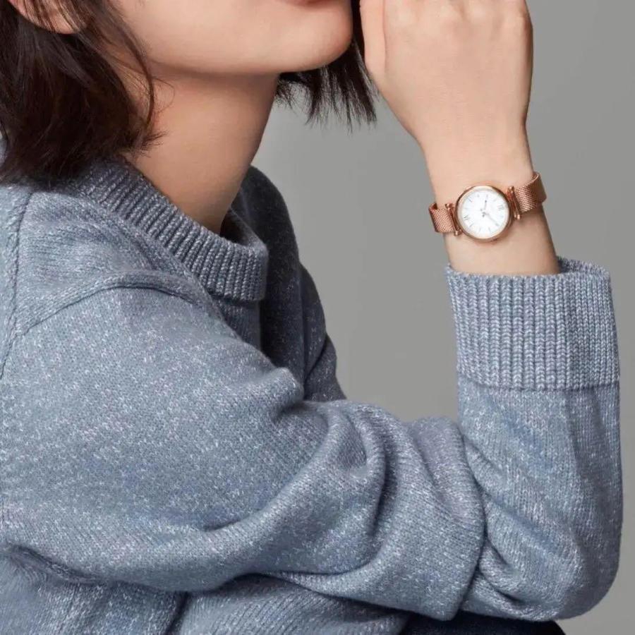 (OFFICIAL WARRANTY) Fossil Women ES4433 Carlie Mini Three-Hand Rose ...