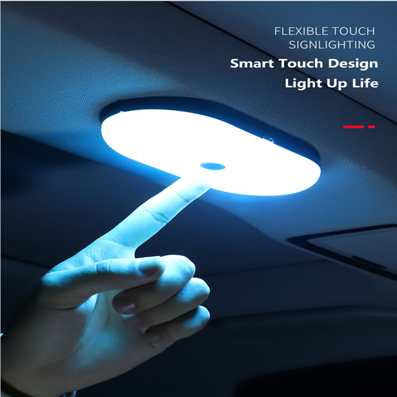 Car Interior Reading Light Magnetic LED Night Square Touch Light 3 ...
