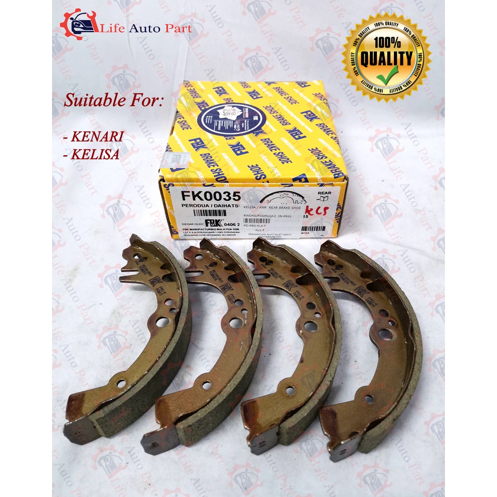 Perodua AXIA BEZZA Myvi Kelisa Kenari Viva Myvi D20N Rear Brake Shoe ...
