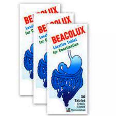 BEACOLUX LAXATIVE TABLET FOR CONSTIPATION ( x 3 Unit =90 TABLETS) Exp ...