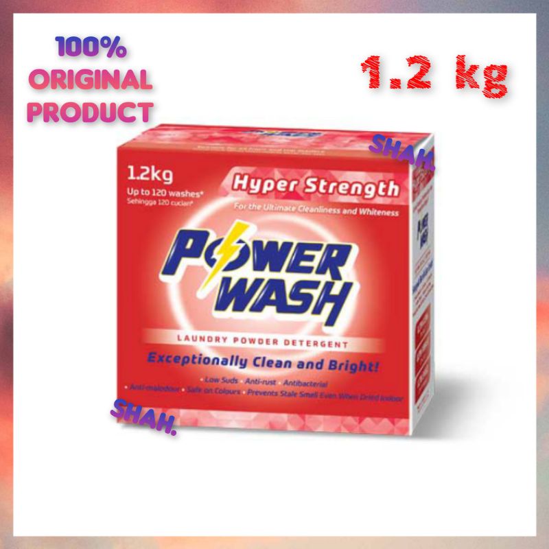 COSWAY PowerWash Laundry Powder Detergent - Hyper Strength (1.2kg) Code ...