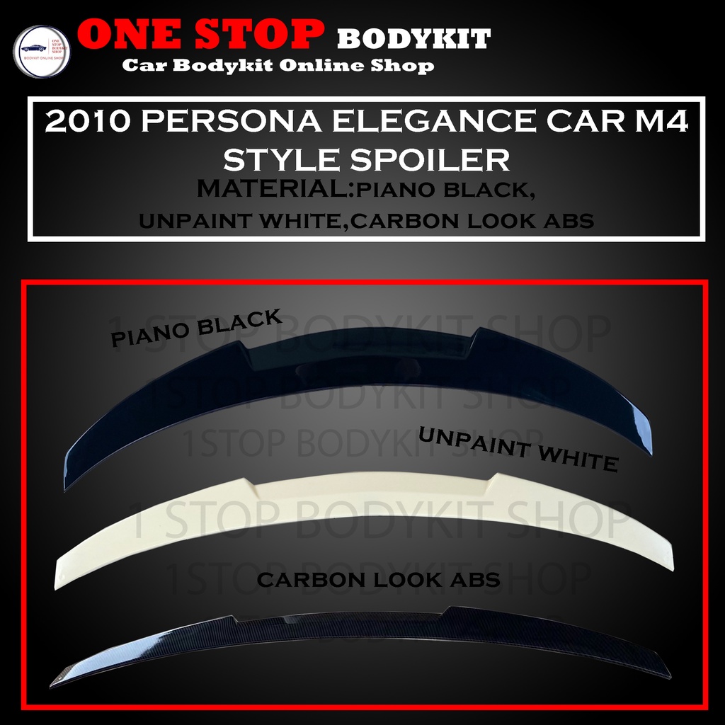 PROTON PERSONA 2008 M4 STYLE CAR SPOILER ABS SKIRT LIP BODYKIT(UNPAINT ...