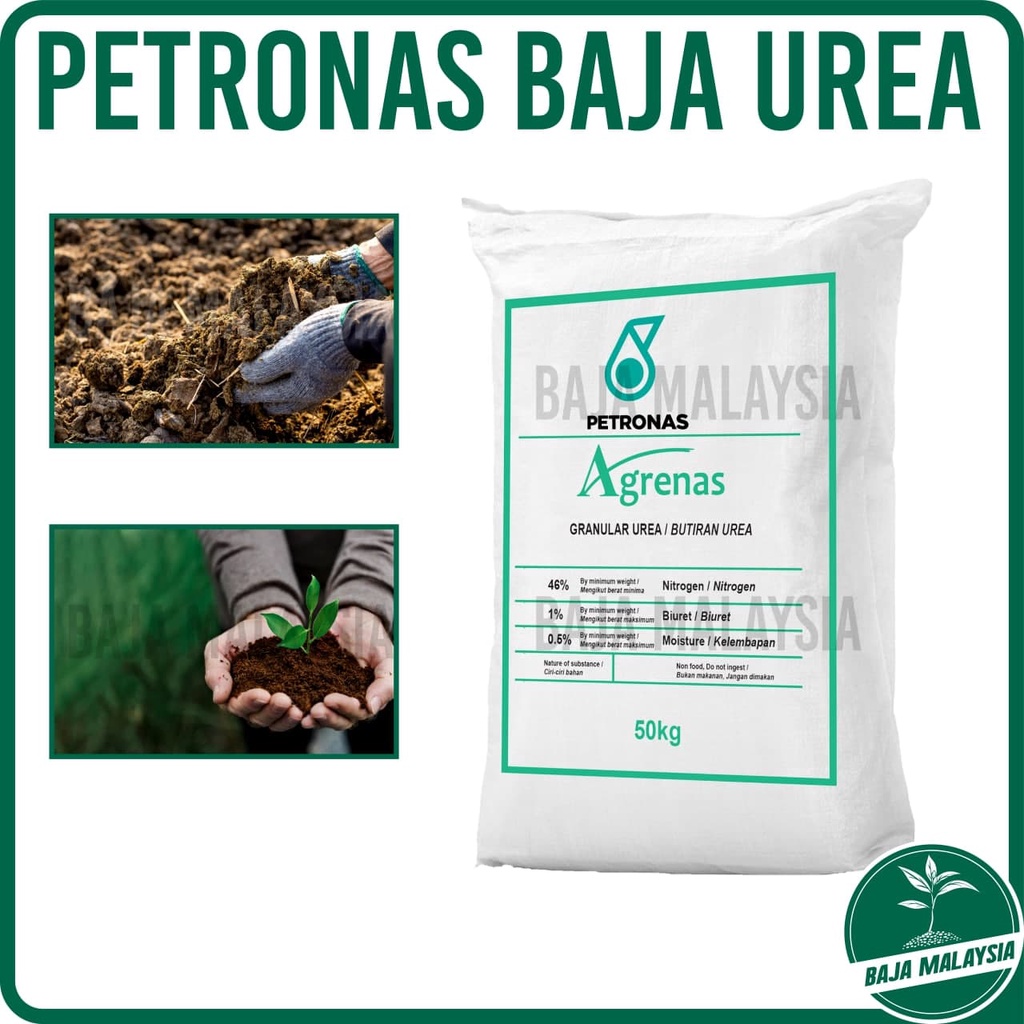 PETRONAS Baja Urea 50kg Fertilizer N46% Baja Rumput Tunggal Daun Pokok ...