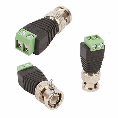 Aio Plastic-BNC UTP Male Jack Connector BNC Jack Connector+Bolts / BNC ...