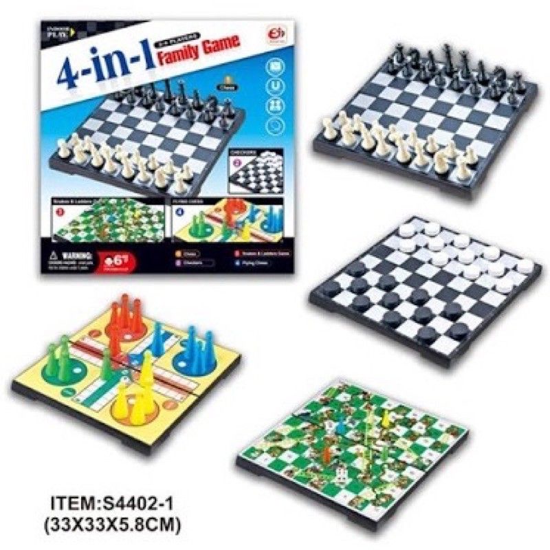 Family Game Chess /Flying Chess / Snakes Ladders/Checkerboard | Shopee ...