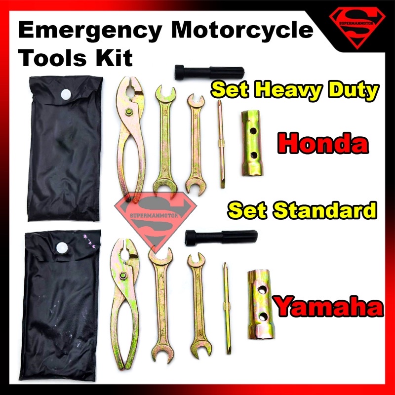 Heavy Duty Spanner Bag Motorcycle Emergency Tool Kit Set Alat ...