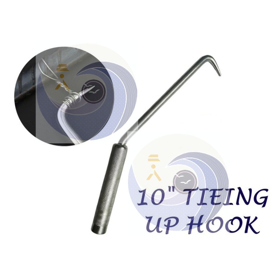 [LOCAL STOCK] 1 PCS 10” Reinforcing Bar Tieing-Up Hook Rebar Wire Tie Tool hook 10 INCH (250mm ...