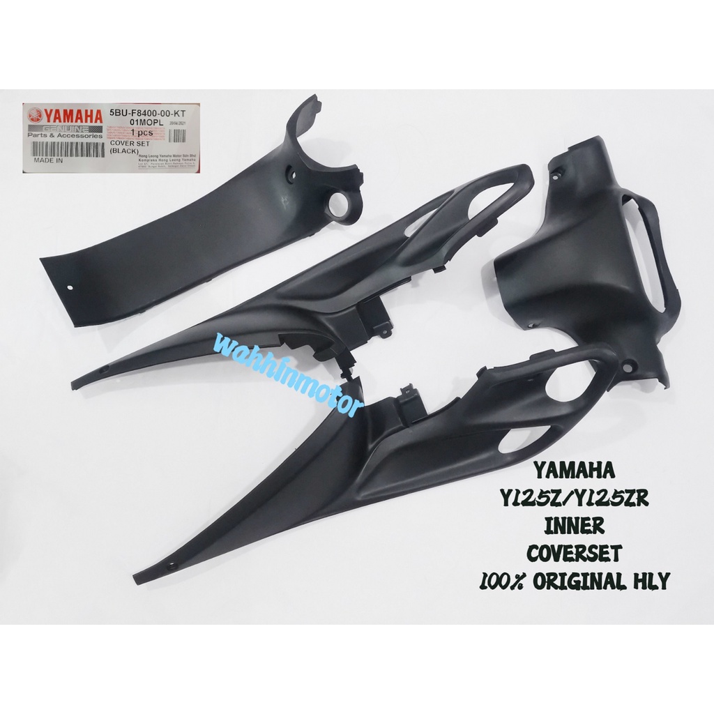 100% ORIGINAL HLY YAMAHA Y125 Y125Z Y125ZR BLACK INNER COVER SET 5BU ...