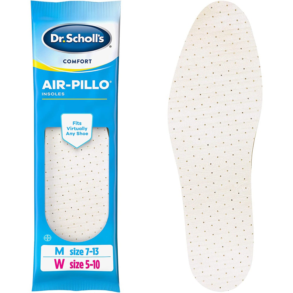 Dr Scholl's AIR-PILLO Insoles Ultra-Soft Cushioning and Lasting Comfort with Two Layers of Foam ...