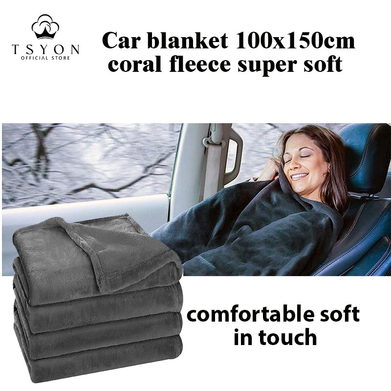 car blanket coral fleece travel aircond mini quilt comfortable toto ...
