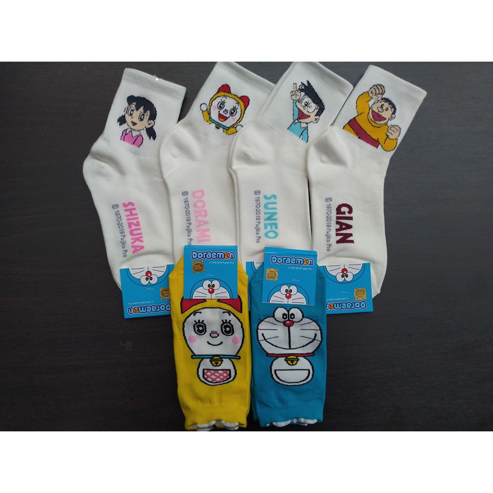 Doraemon and Friend Character Iconic Socks Unisex Adult Mid Cut ...