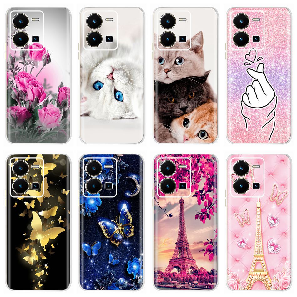 Vivo Y16 2022 Y02S Y35 V25e 4G V25 5G Soft Silicone Case VivoY16 V2214 ...