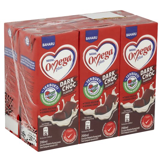 Nestle Omega Plus Dark Chocolate Flavour 6 x 200ml | Shopee Malaysia