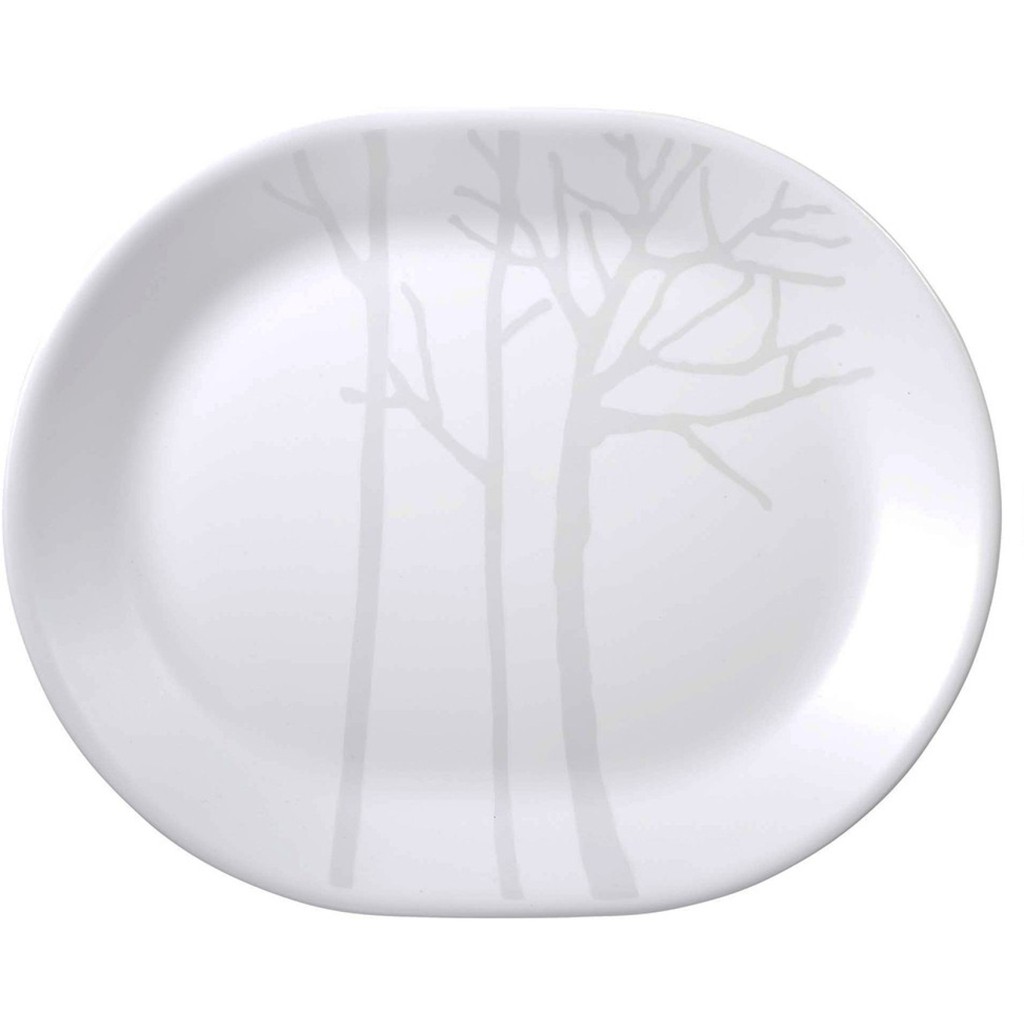 Premium Corelle line - 01 Corelle American Glass Oval Plate with silver ...