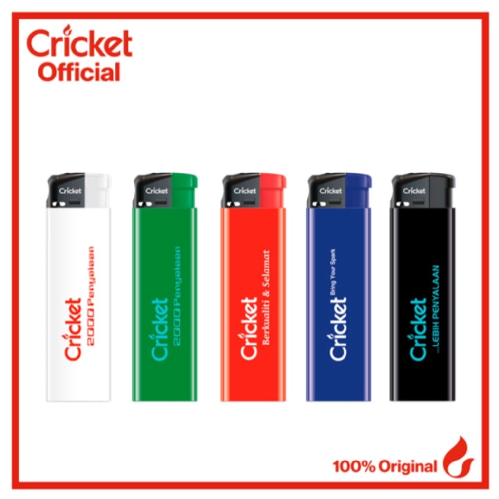 Cricket Lighters Electronic Standard Series (5 Pcs) | Shopee Malaysia