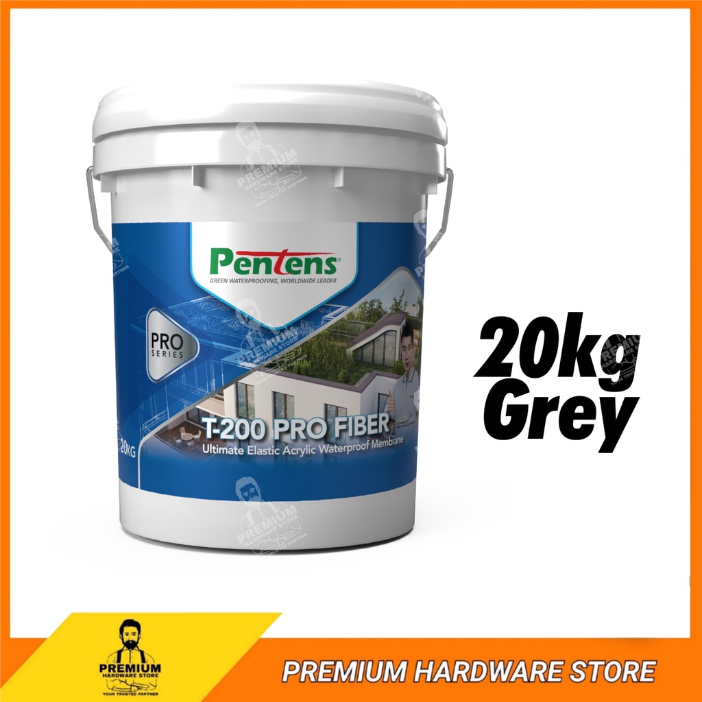PENTENS T-200 Pro Fiber Ultimate Elastic Acrylic Waterproof Membrane ...