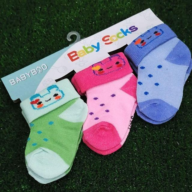 Baby Socks Set 3pcs in 1 for Age 1m until 12m Baby Wear Newborn Shoe ...
