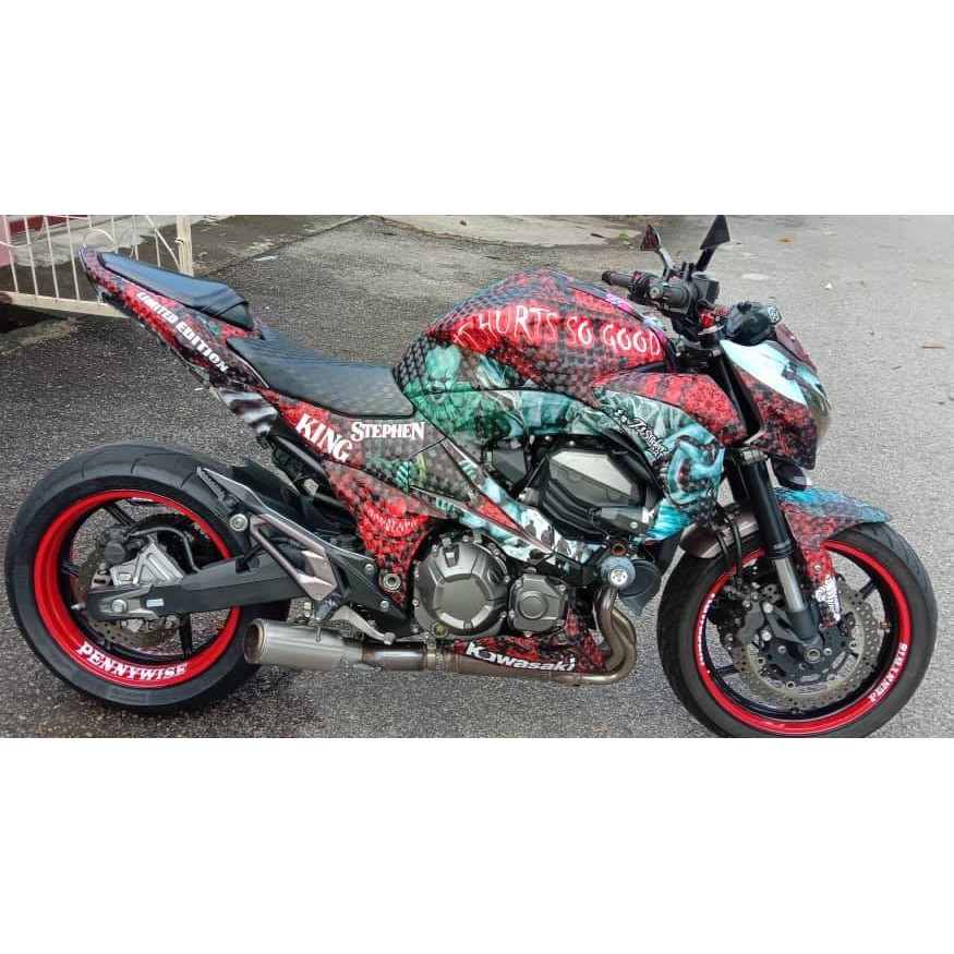 MOTOR STICKER Z800 KAWASAKI FULL BODY | Shopee Malaysia