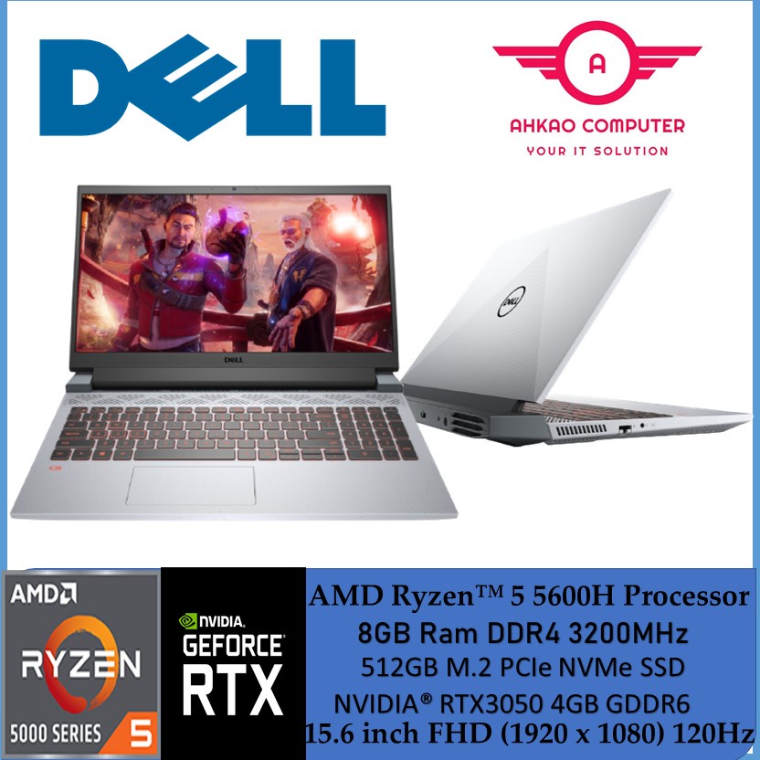 Dell G15 5515 Ryzen Edition 15.6'' FHD 120Hz Gaming Laptop Phantom Grey ...