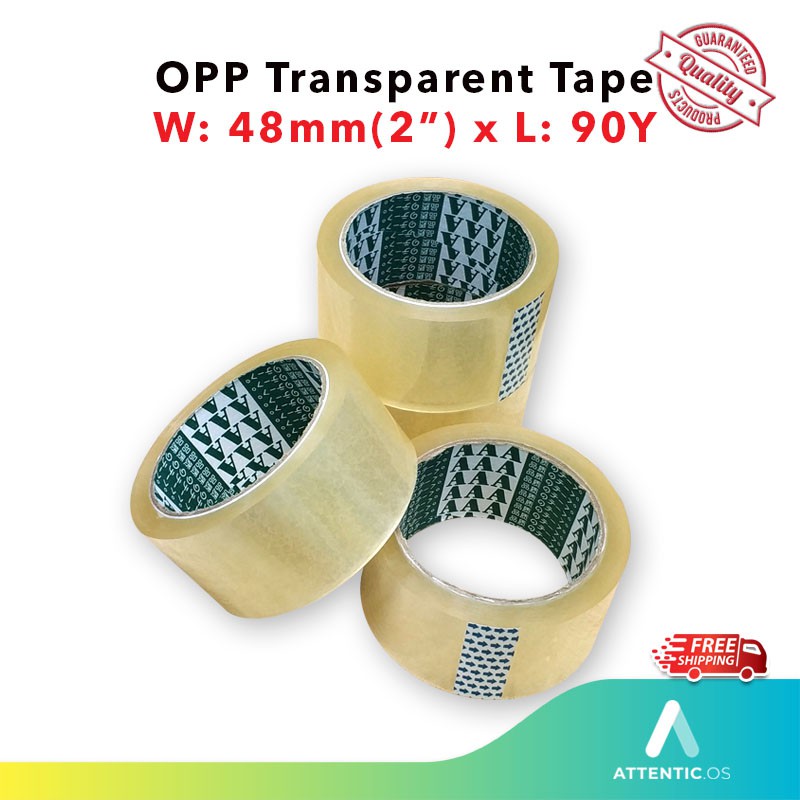 OPP TAPE Transparent 48MM (2") X 90M packaging clear adhesive tape ...