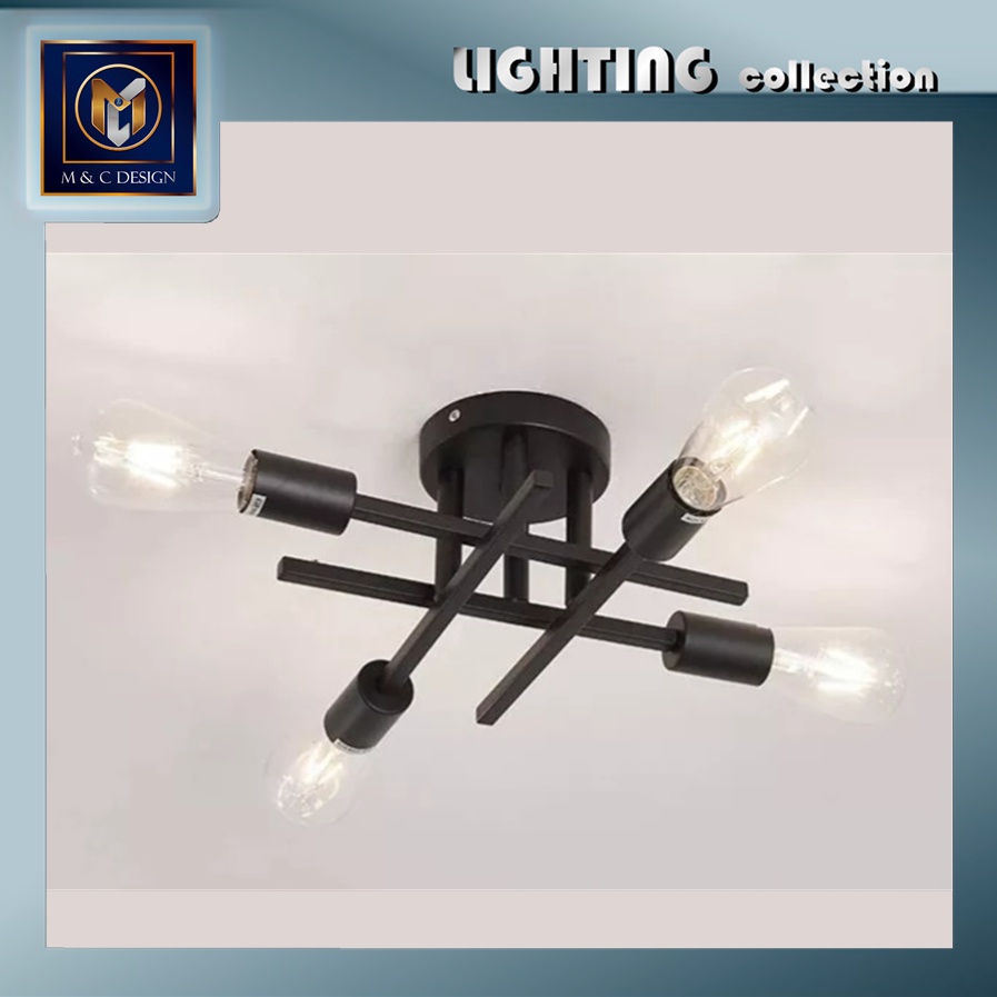 MC606 Modern Ceiling Light Lampu Siling Flush Mount Lampu Hiasan Lampu ...