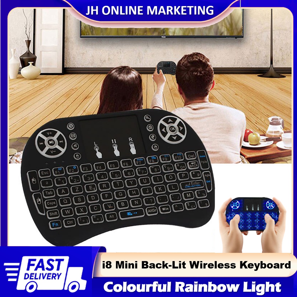i8 mini keyboard air mouse 2.4Ghz Wireless Touchpad Keyboard and Mouse ...