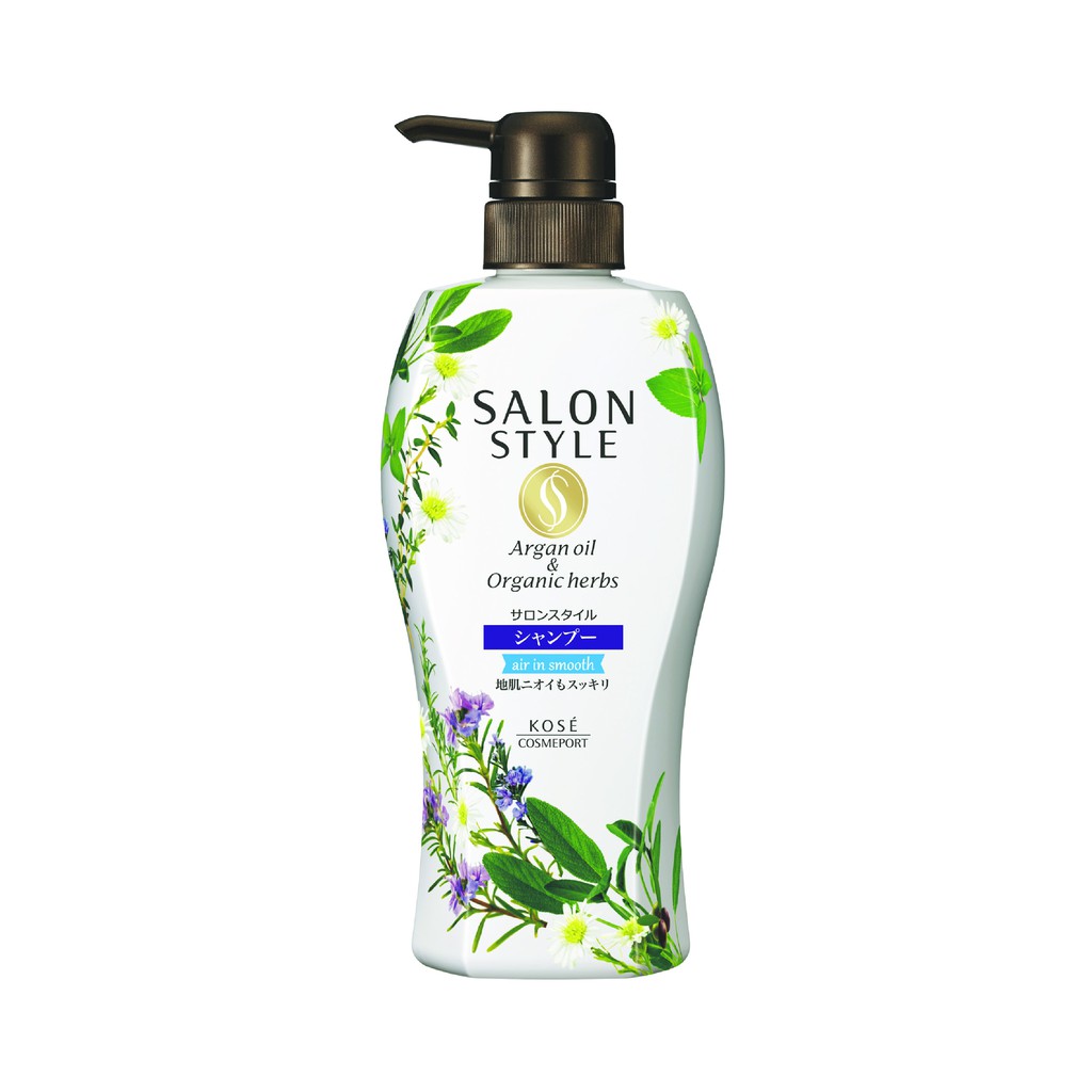 Kose Cosmeport Salon Style Shampoo Air In Smooth 500ml (WXRA) | Shopee ...