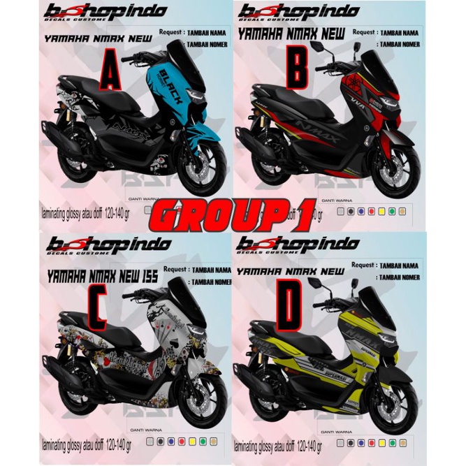 Nmax new full body variation stickers | Shopee Malaysia