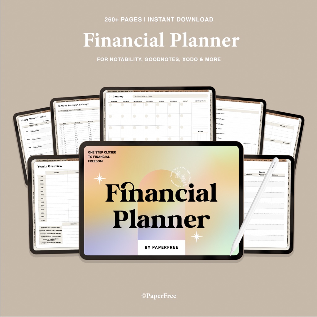 GoodNotes / Notability / Digital Financial Planner / PDF Digital ...