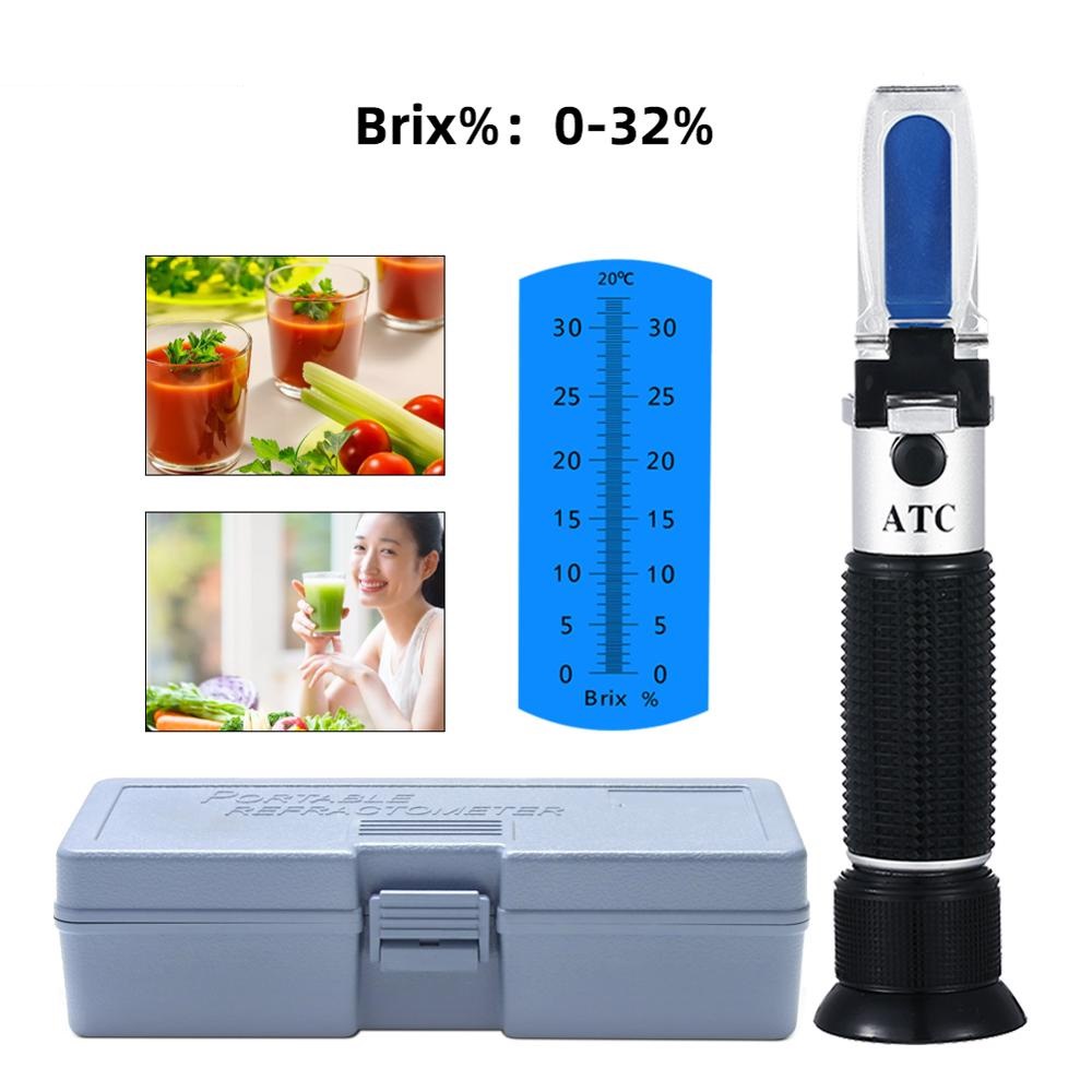 KONG 0-32% Brix Refractometer Sugar Content Meter Sugar Degree Meter ...