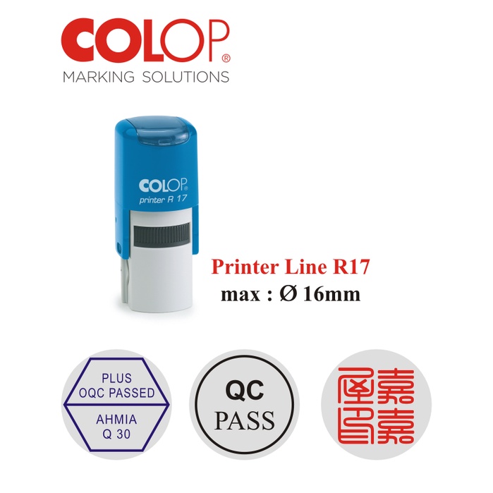 Colop Round Chop R12/R17/R24/R30/R40/R45/R50 / Rubber Stamp / Self-Inking Stamp | Shopee Malaysia