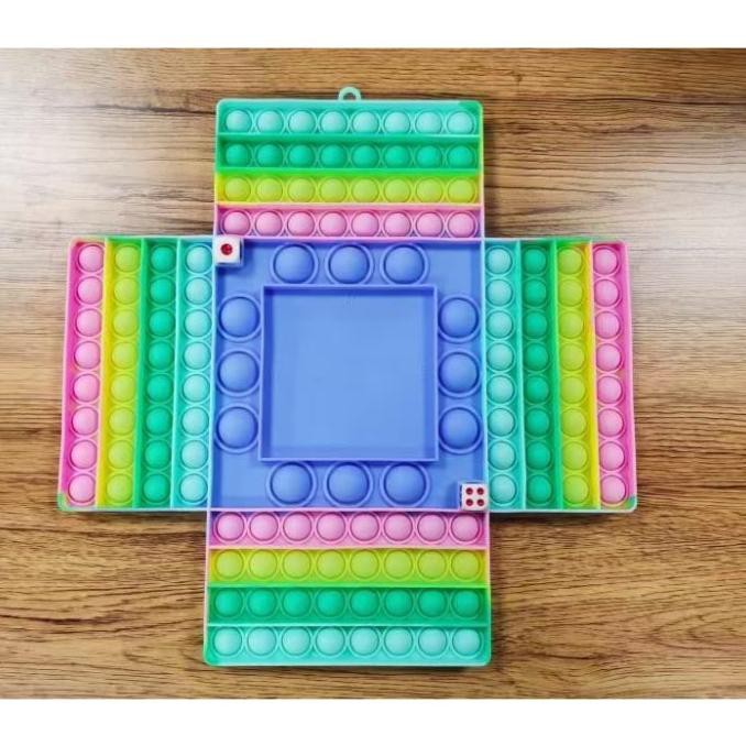 Pop It Jumbo Dice Rainbow Box 4 Sides Educational Toys Kids | Shopee ...