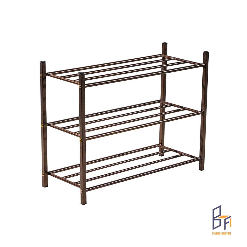 READY STOCK Beyond Furniture 3 4 Tier Metal Shoe Rack Rak Kasut Besi ...