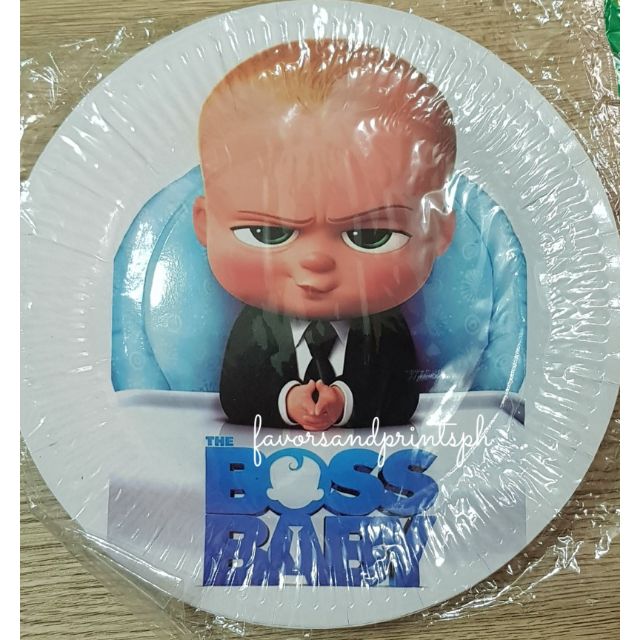 BOSS BABY PAPER PLATES / PAPER CUPS (10pcs/pack) | Shopee Malaysia