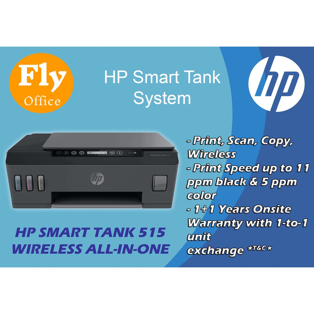 HP Smart Tank 515 Wireless All-in-One Ink Tank Printer - Print, Scan ...