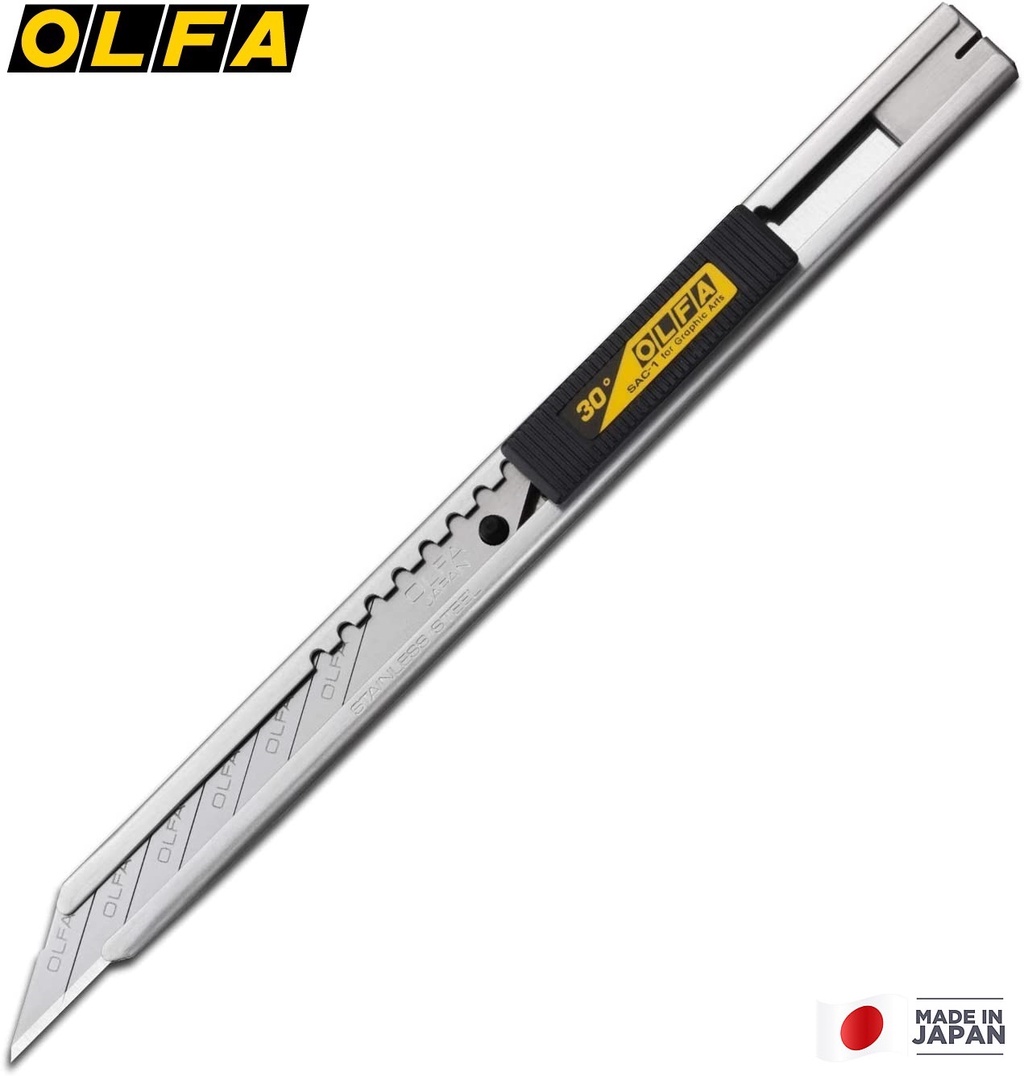 OLFA SAC-1 (141B) Pisau Grafik Keluli Tahan Karat 9mm – Bilah 30° Buatan Jepun | Shopee Malaysia