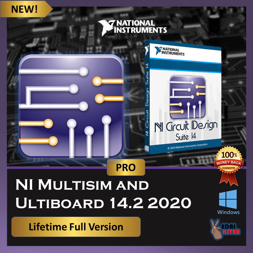 🔥Multisim Ultiboard Electronics Circuit Design Suite 14.2 [Pro version ...