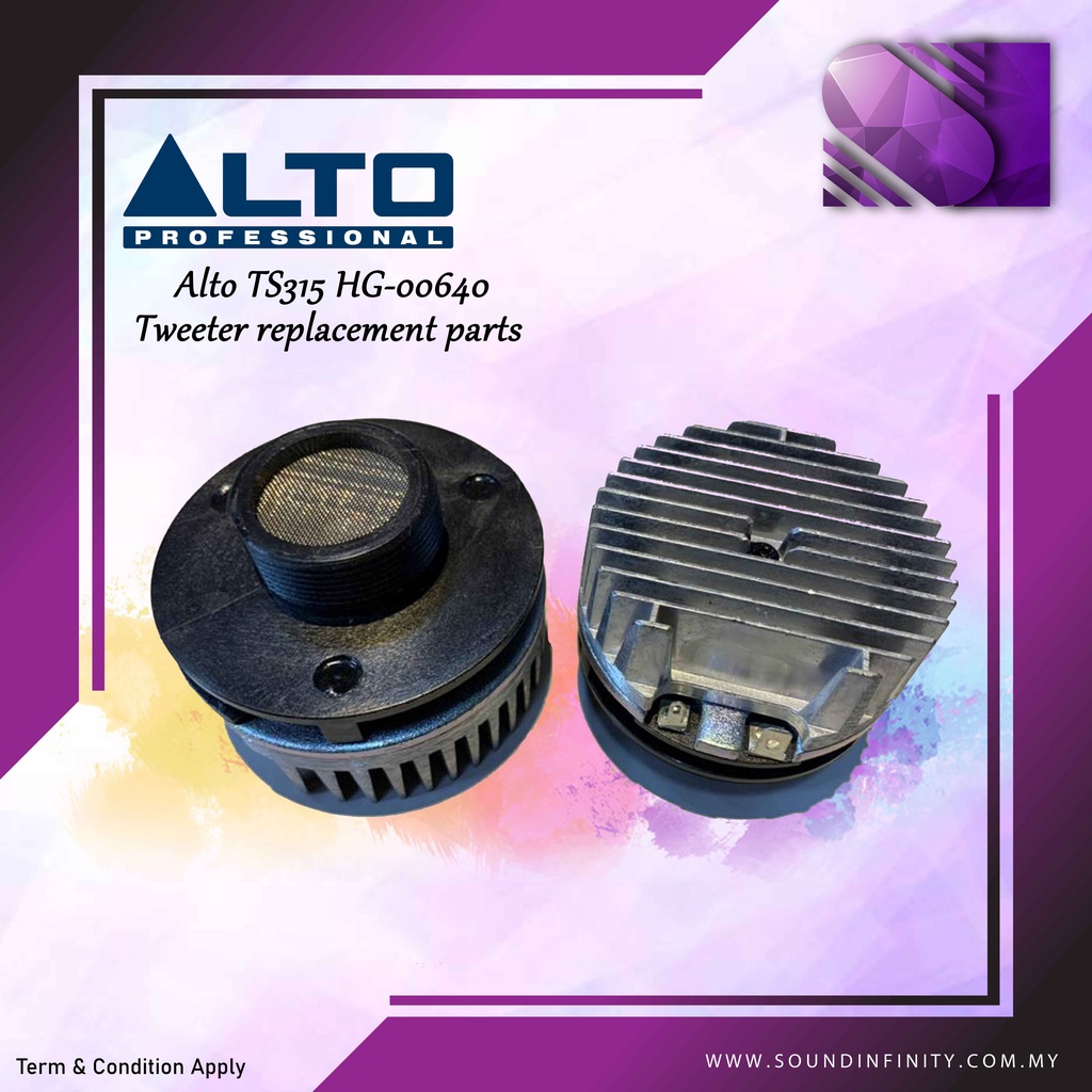 [ Ready Stock ] Alto Professional TS-315 High Tweeter Replacement Parts ...