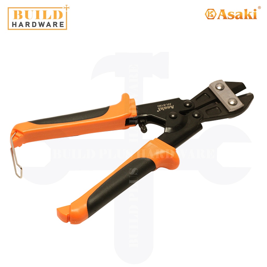 ASAKI Heavy Duty Bolt Clippers 8"/200mm 双色柄断线钳 Bolt Cutter Gunting Besi ...