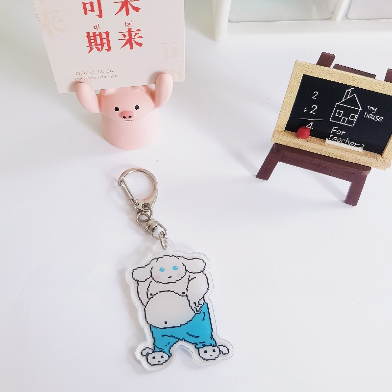 Sanrio Muscle Man weird chubby Keychain Kuromi My Melody Cinnamoroll ...