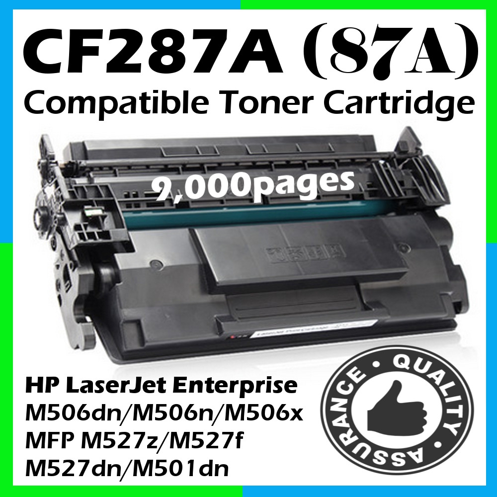 Compatible CF287A 87A 287A HP LaserJet Pro M501dn M501n M506n M506x ...